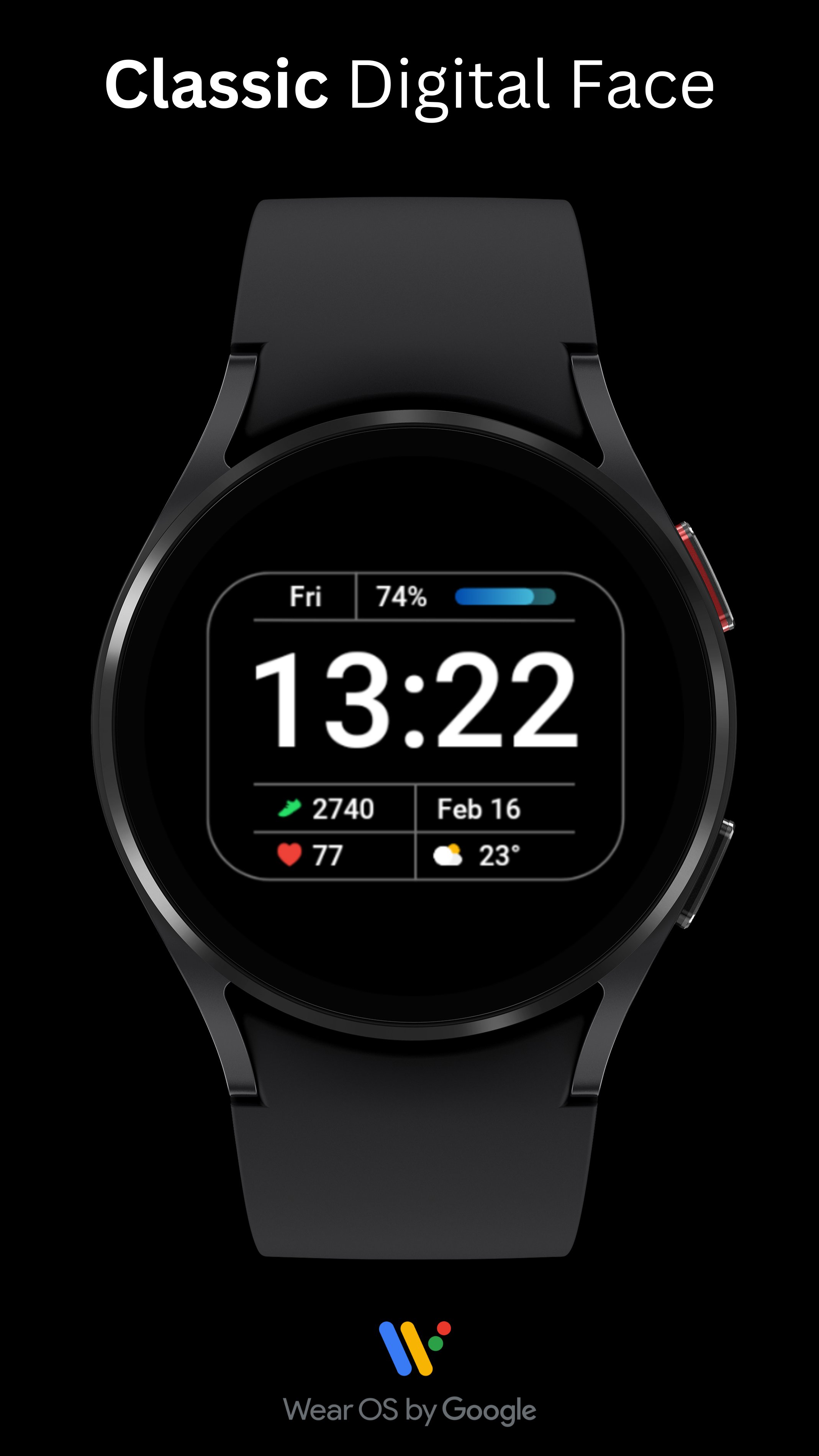 Classic Digital Watch Face APK for Android Download