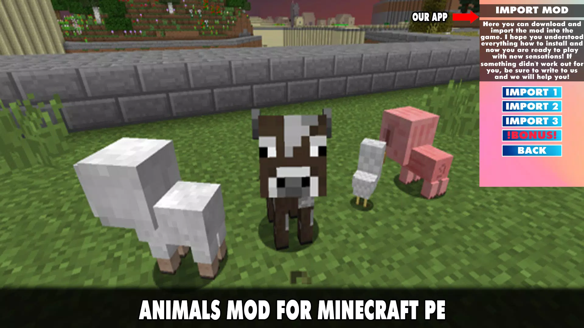 Baby Minecraft Animals Pe