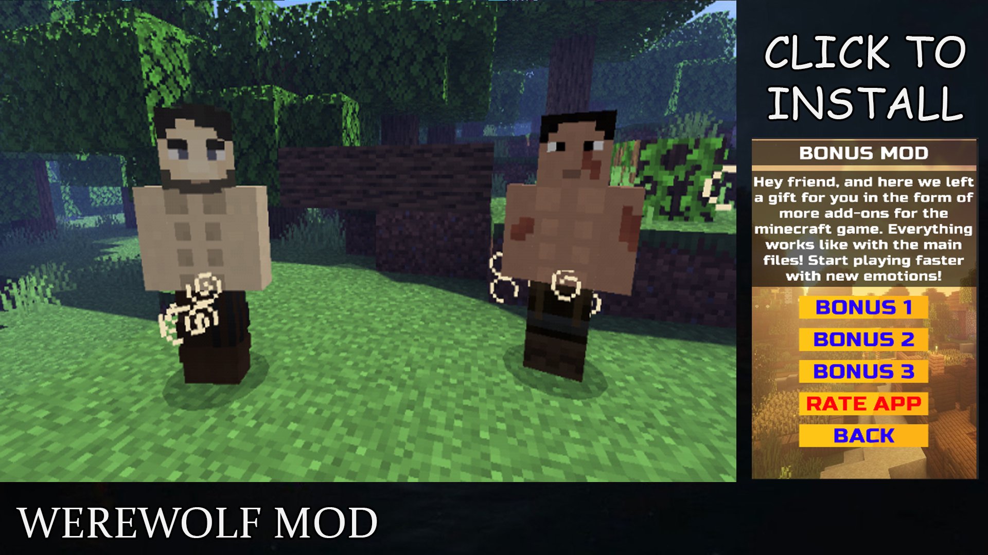 Werewolf Mod For Minecraft PE APK per Android Download