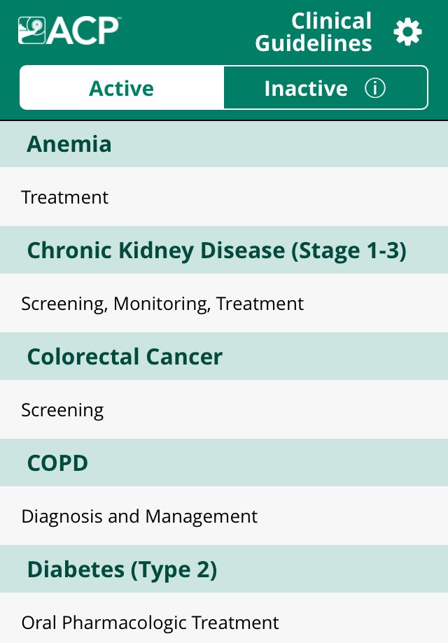 ACP Clinical Guidelines安卓版應用APK下載