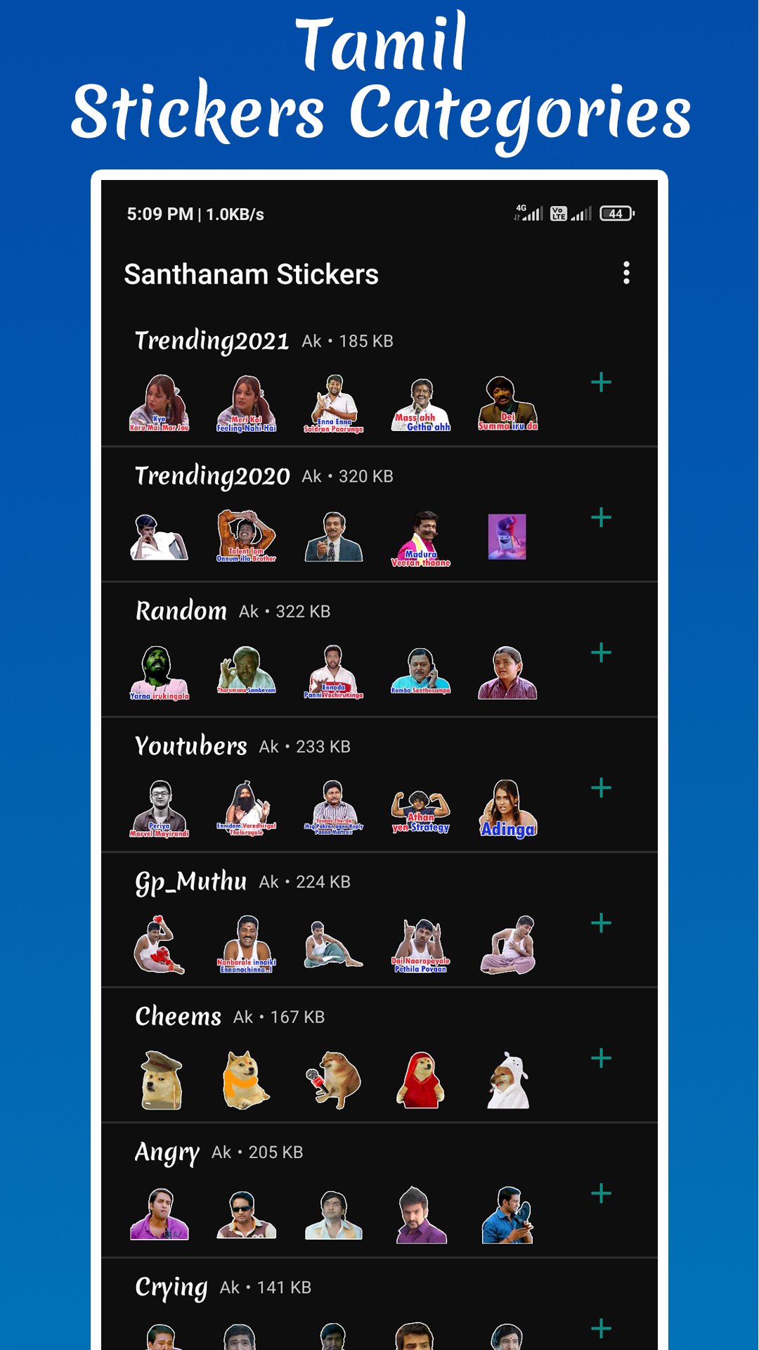 Descargar Tamil Stickers APK Última Versión 1.0.15 para Android