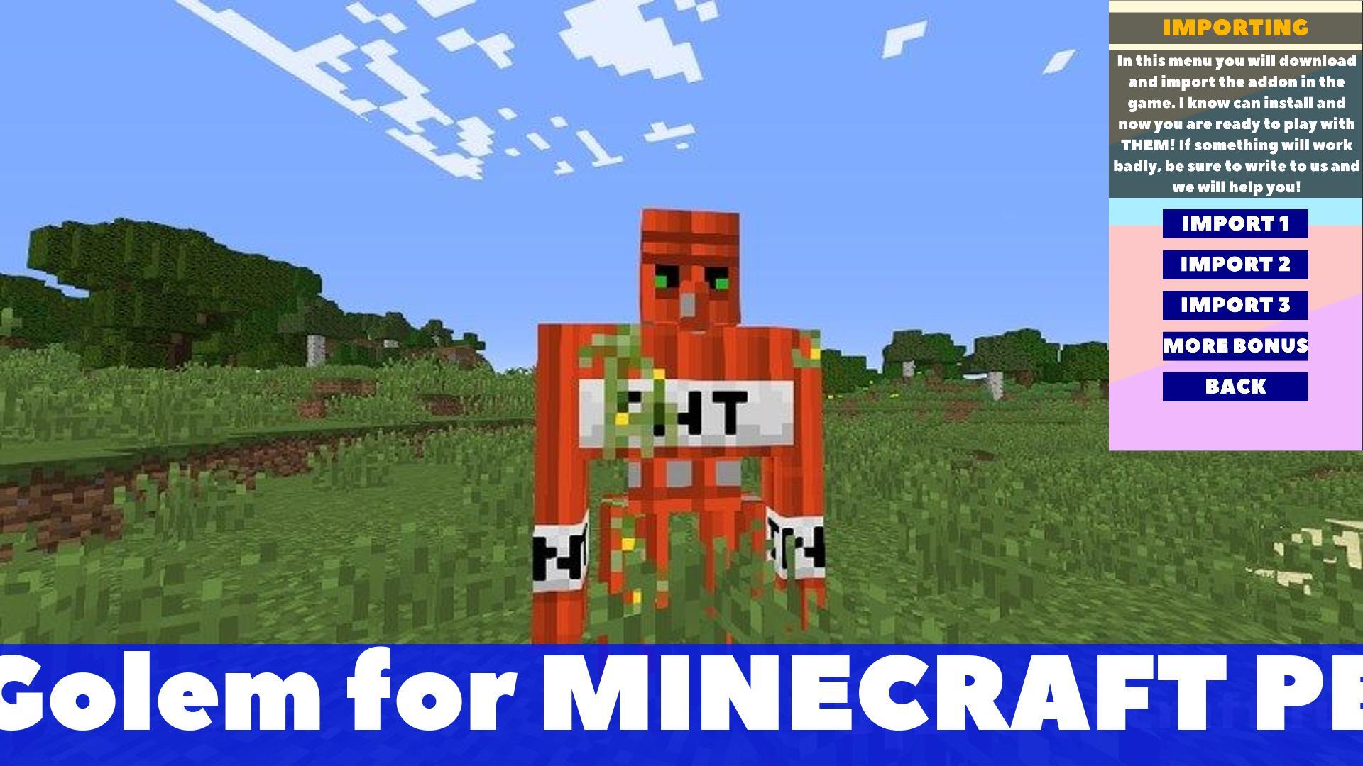 Descargar Golem Mod For Minecraft Pe Apk Para Android Última Versión