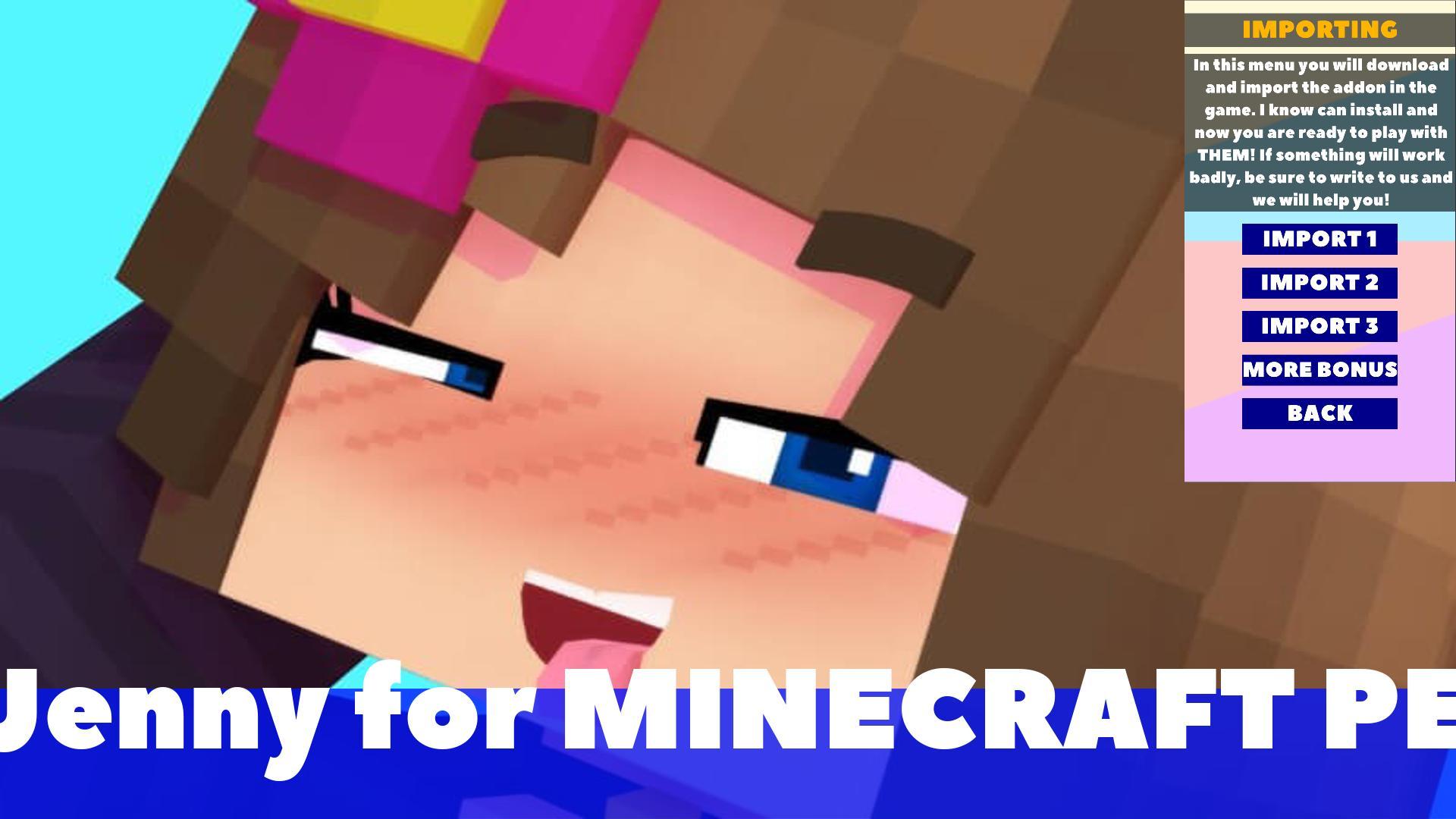 Jenny Ellie Mod Minecraft Pe Apk للاندرويد تنزيل