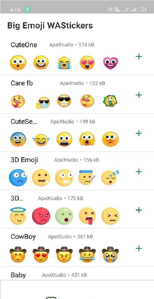 Big Emoji Stickers安卓版應用apk下載