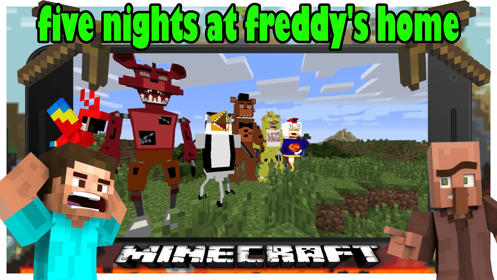 FNAF AR Minecraft Game Mod Map APK للاندرويد تنزيل