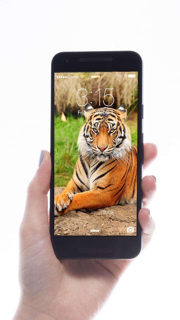 Tiger HD Lock Screen Wallpaper APK für Android herunterladen