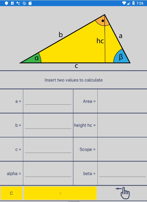 Right Angle Triangle Calculato APK for Android Download