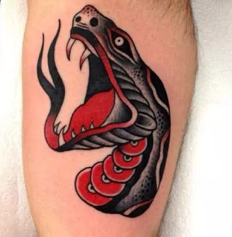 Cobra Head Tattoo Flash