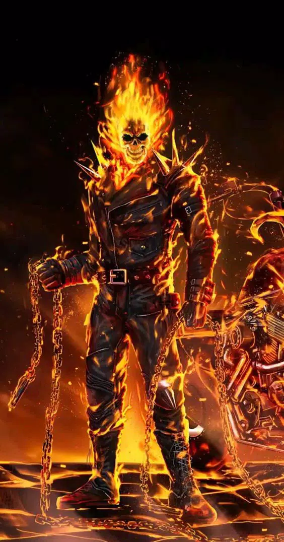 Blue Ghost Rider Wallpaper Hd