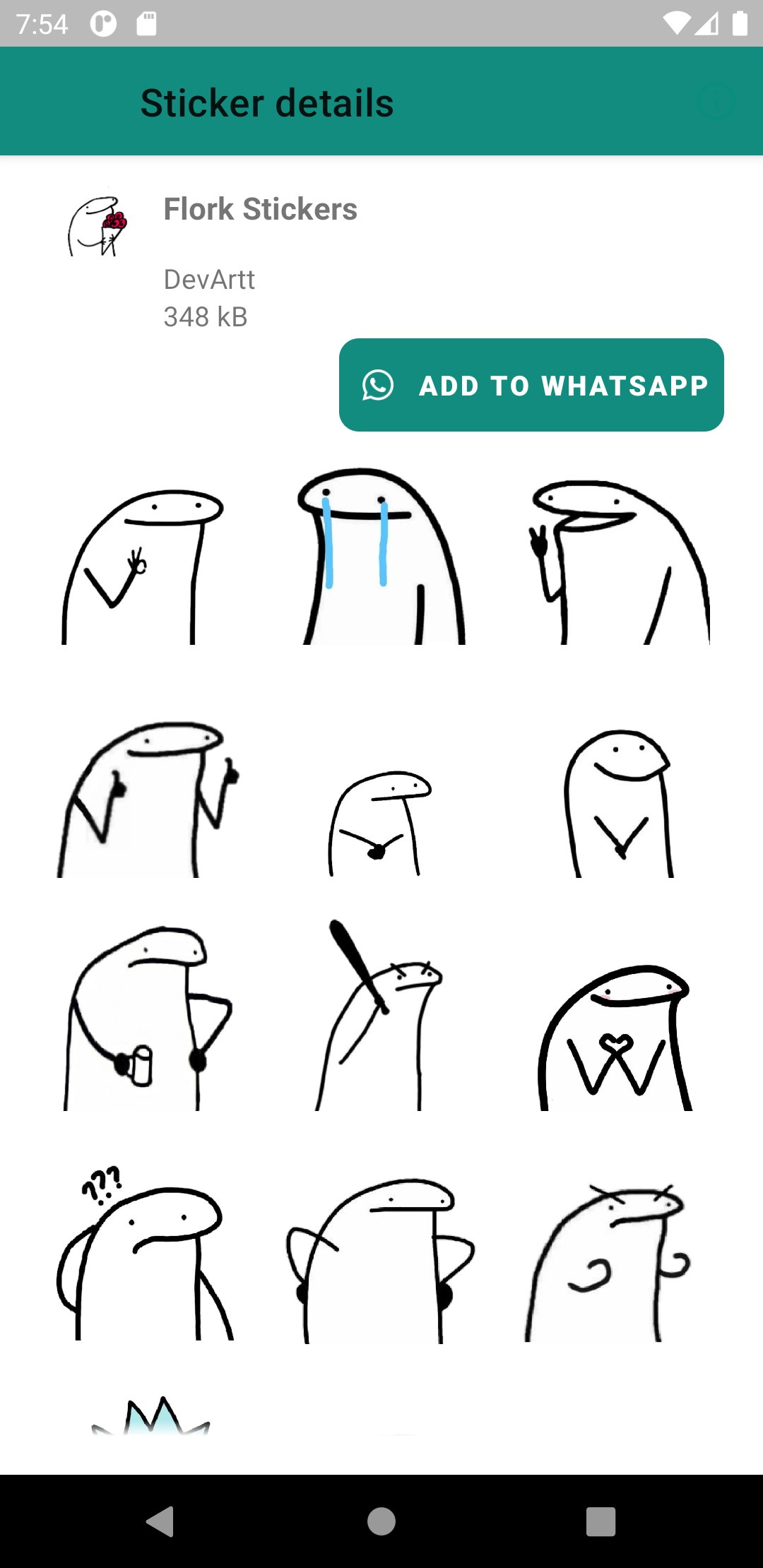 Tải xuống APK Flork Memes Stickers WASticker cho Android
