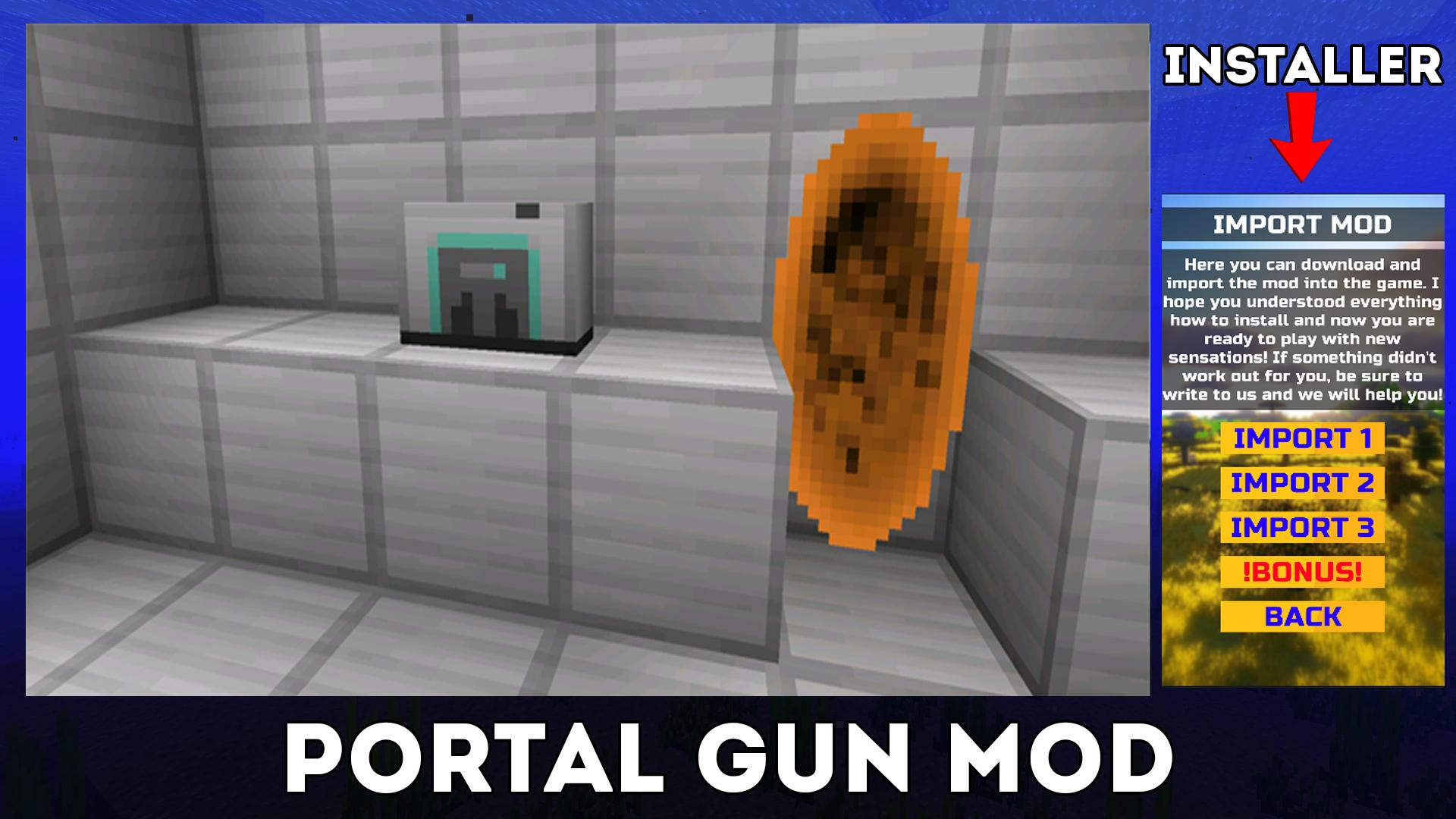 Portal Gun Mod For Minecraft Apk Für Android Herunterladen