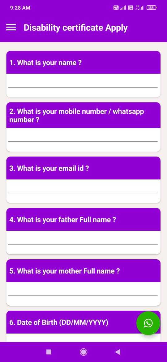 Disability Certificate Apply APK for Android Download