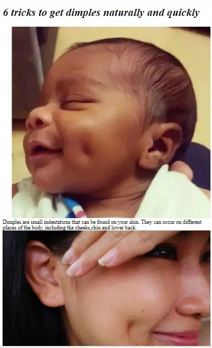 Face Dimple Exercises