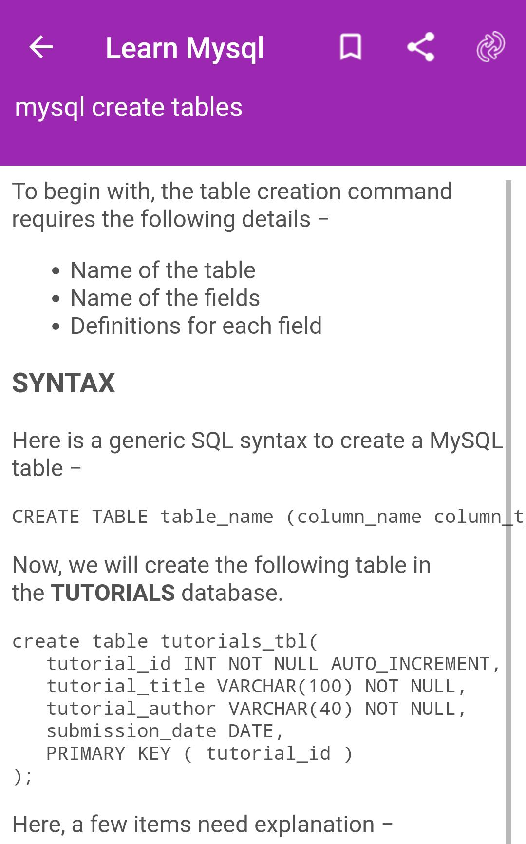 Learn Mysql Apk For Android Download
