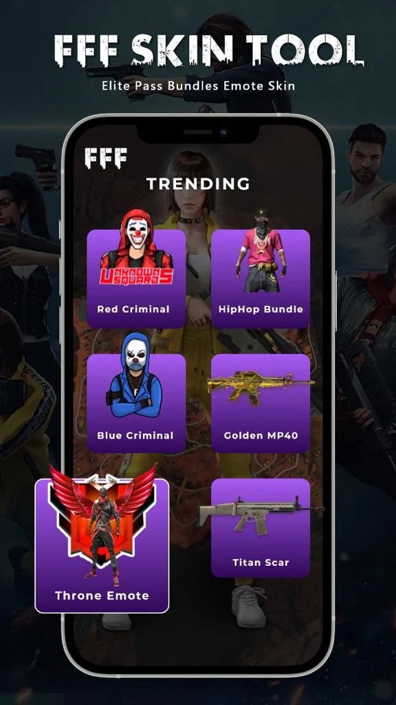 FFF FF Skin Tool-Elite Pass APK for Android Download
