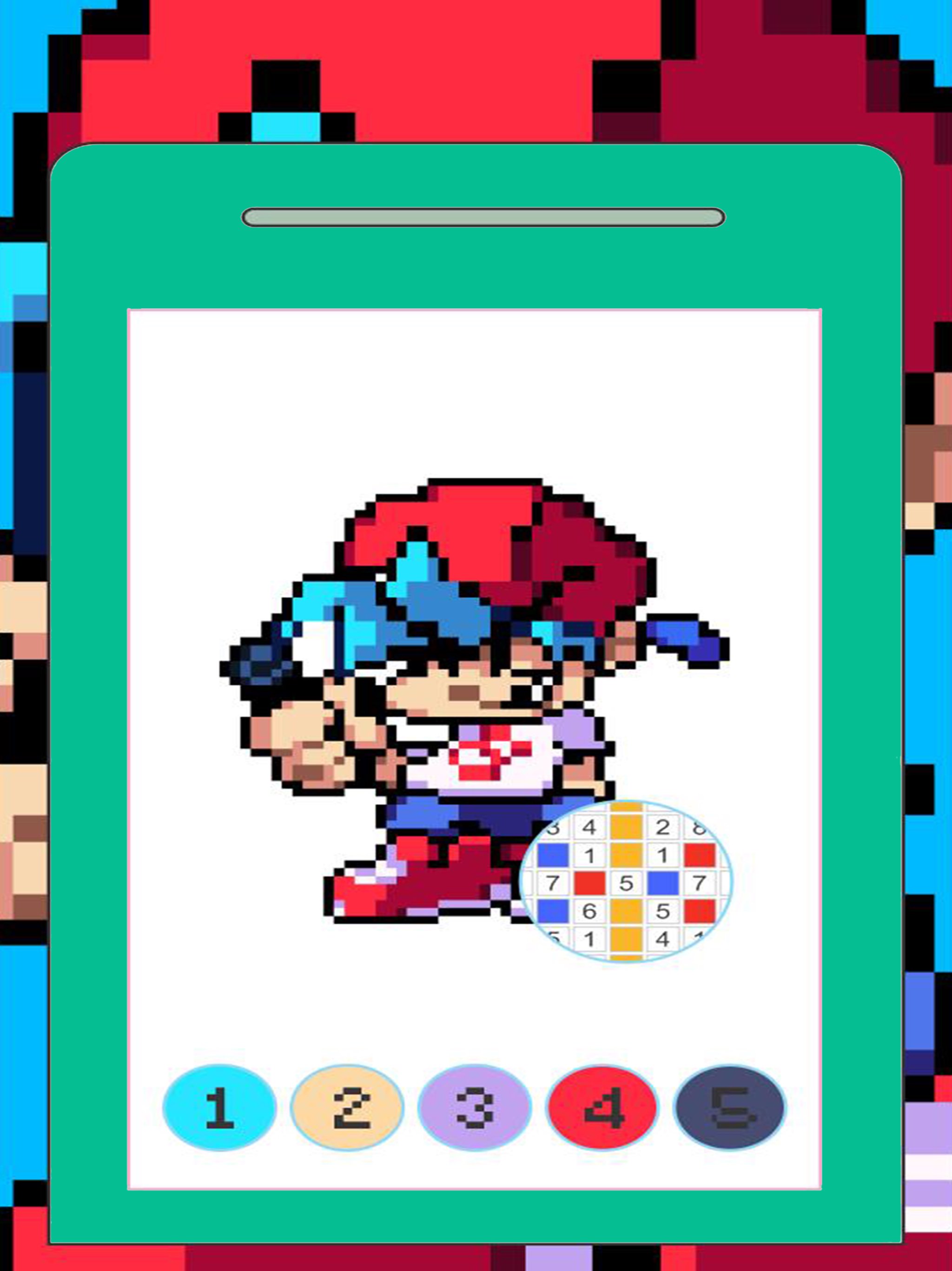 fnf Pixel Art Color by Number APK voor Android Download