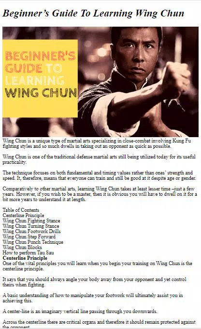Wing Chun Stance Training