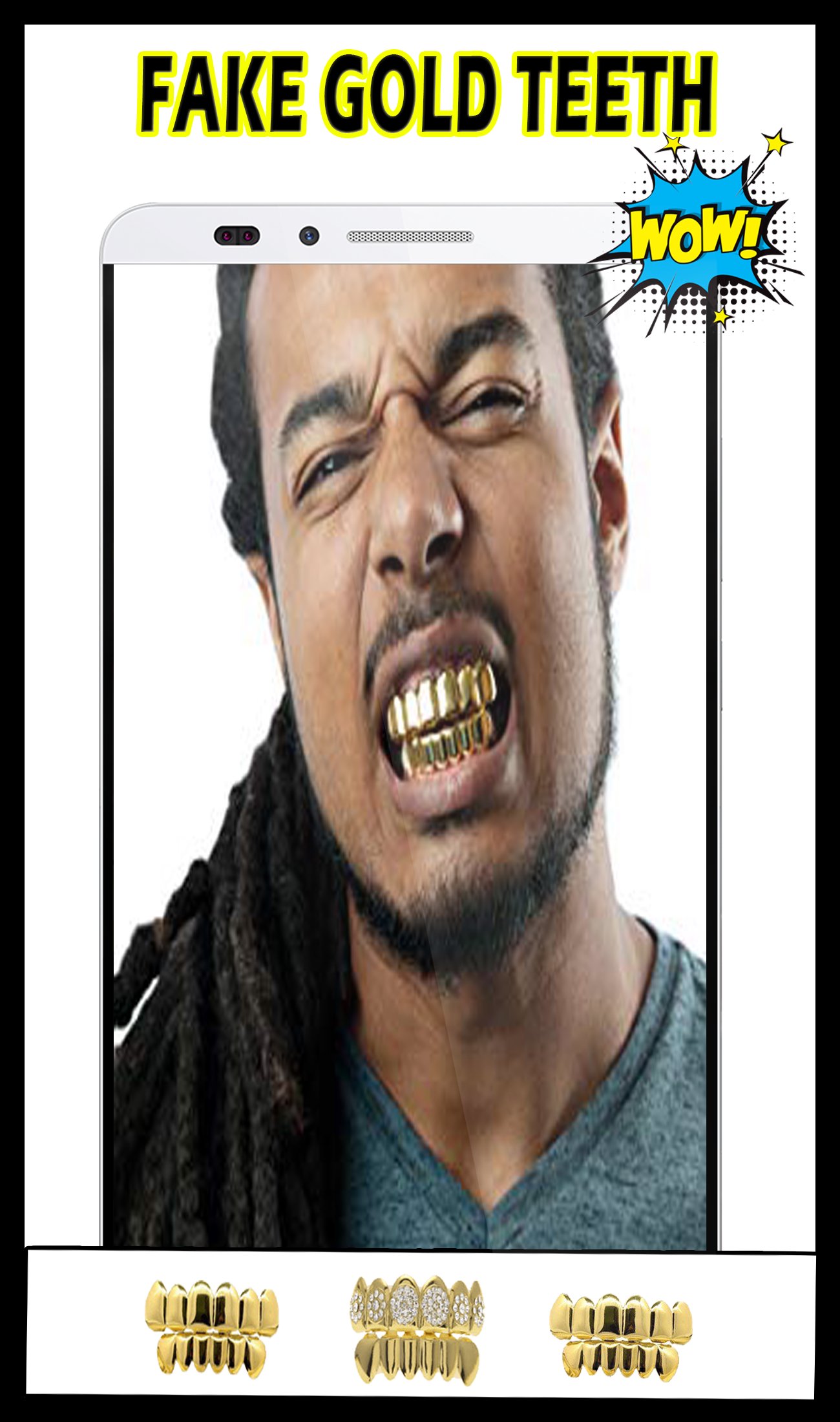 Android向けのFake Gold Teeth Camera Editor APKをダウンロードしましょう