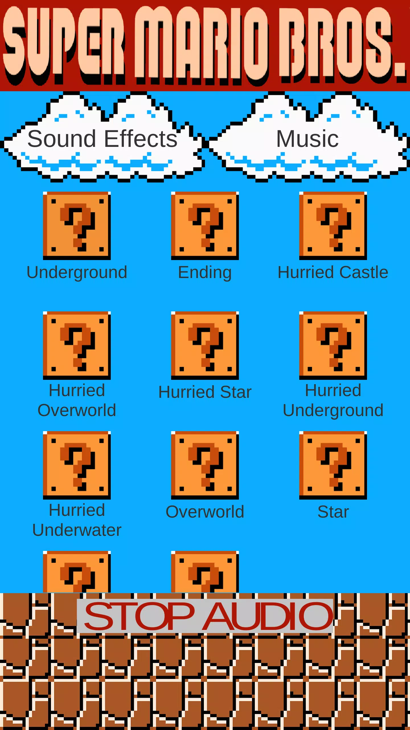 Mario Bros Sound Effects