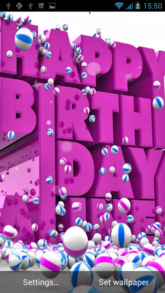 Happy Birthday Animated Wallpaper