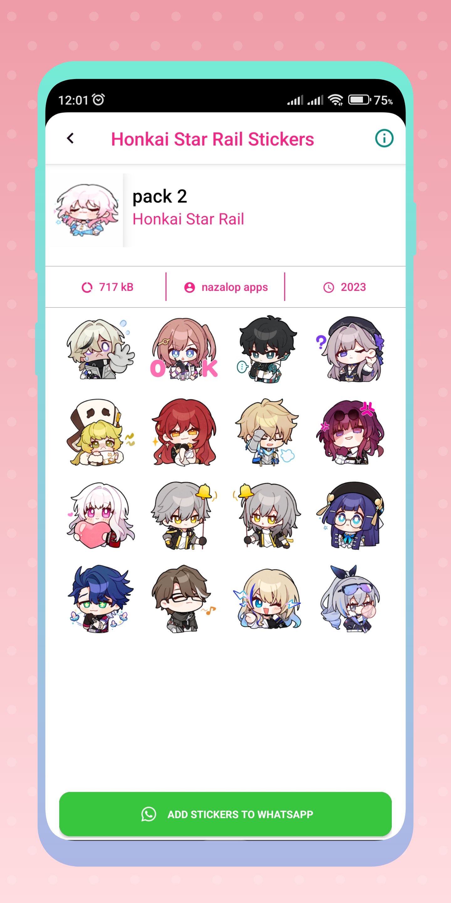 Honkai Star Rail Stickers APK for Android Download