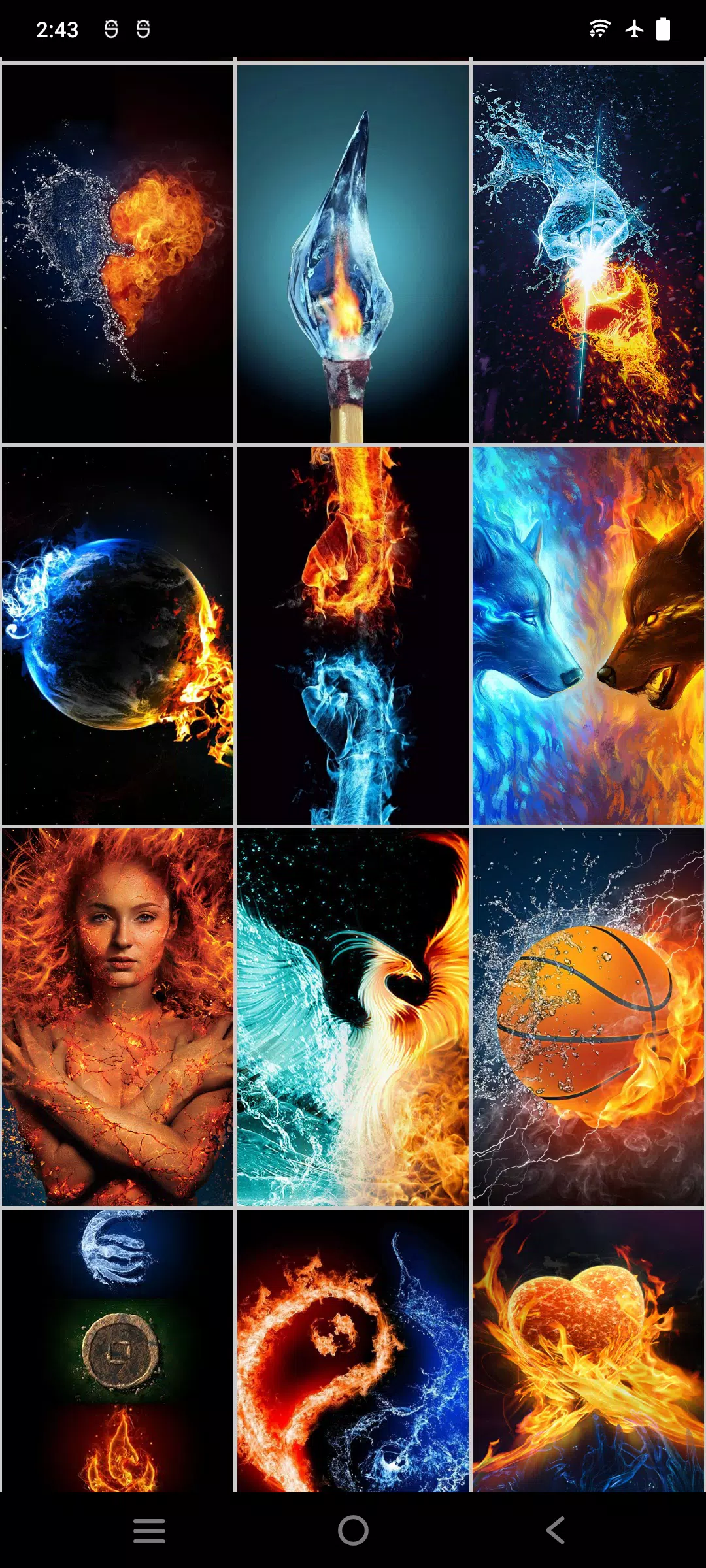 Fire And Water Wallpaper