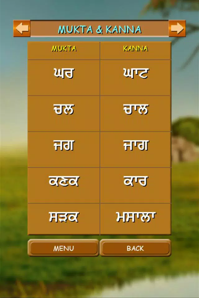 Punjabi Alphabet Matra