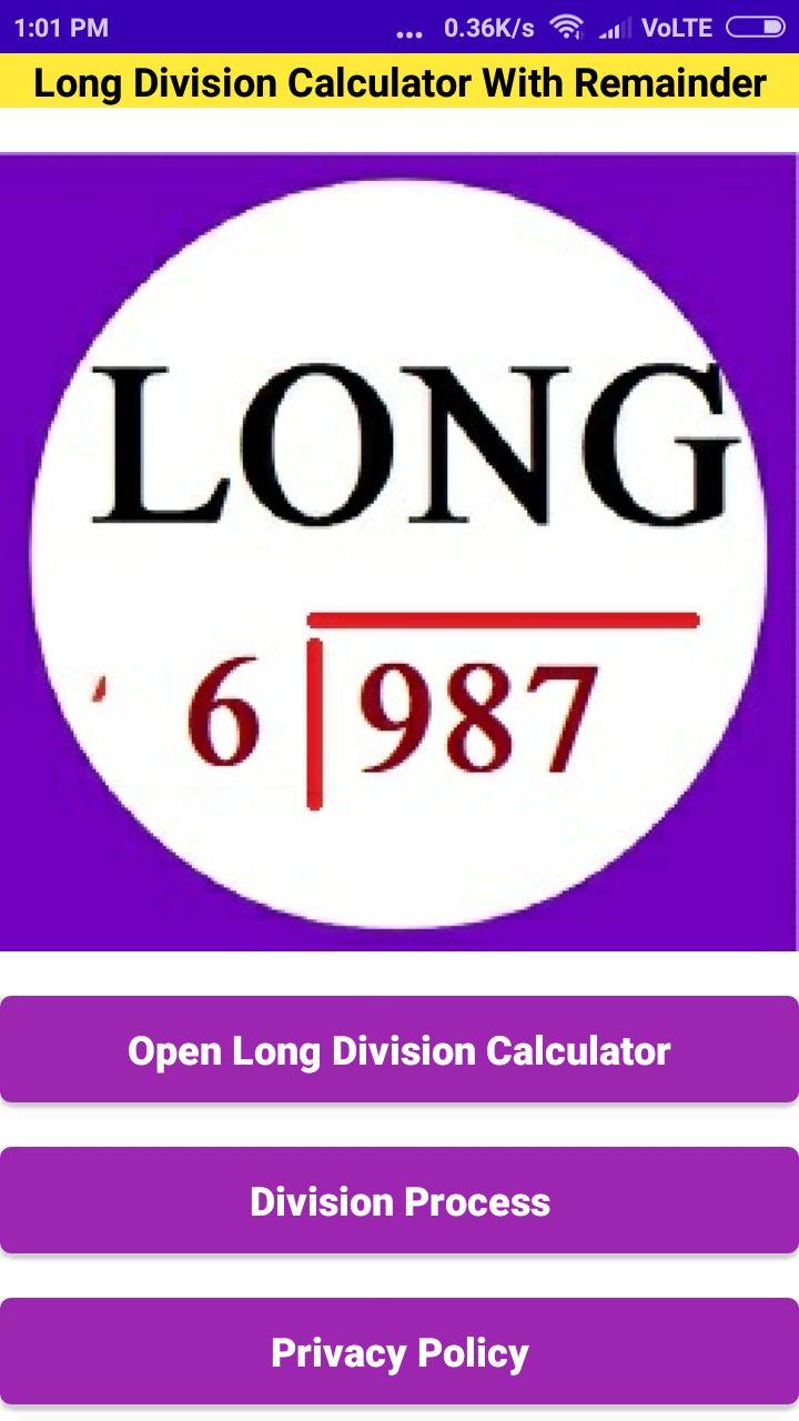 Long Division Calculator APK pour Android Télécharger Long Division Calculator APK pour Android Télécharger