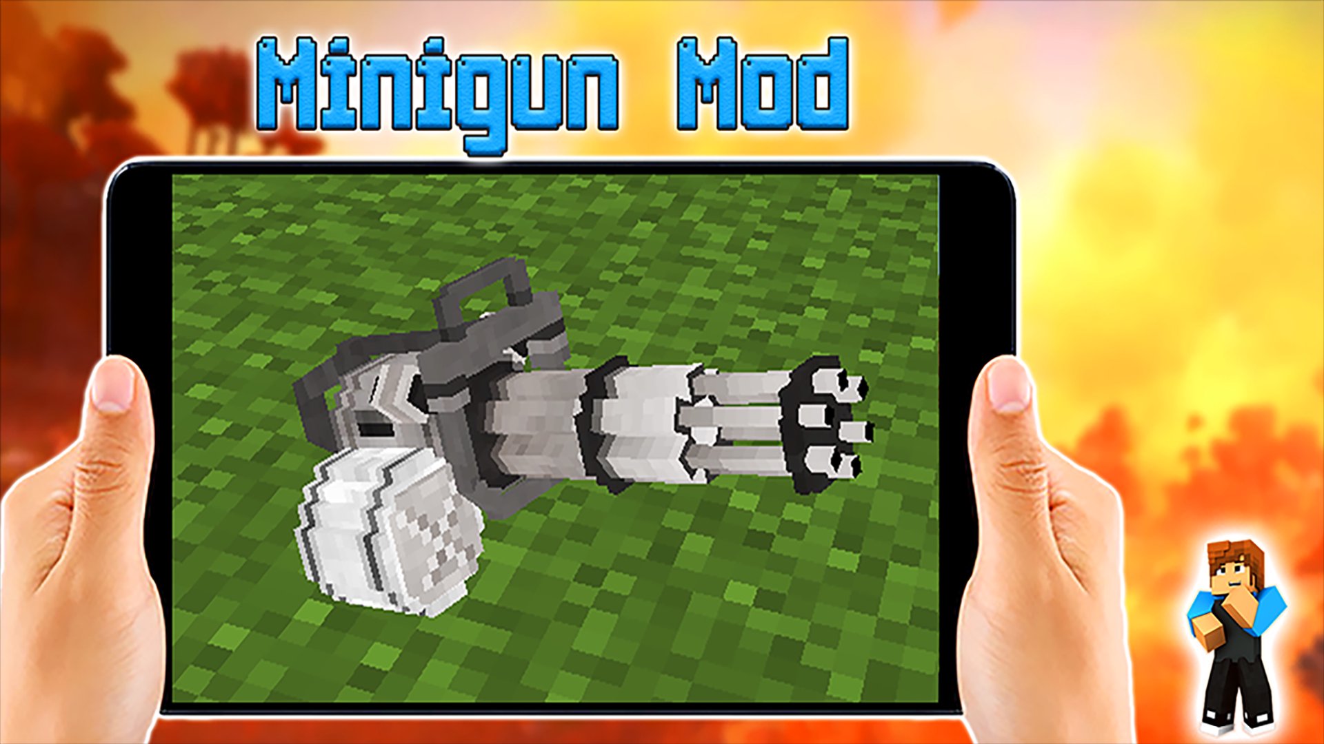 Minigun Mod for Minecraft PE APK for Android Download