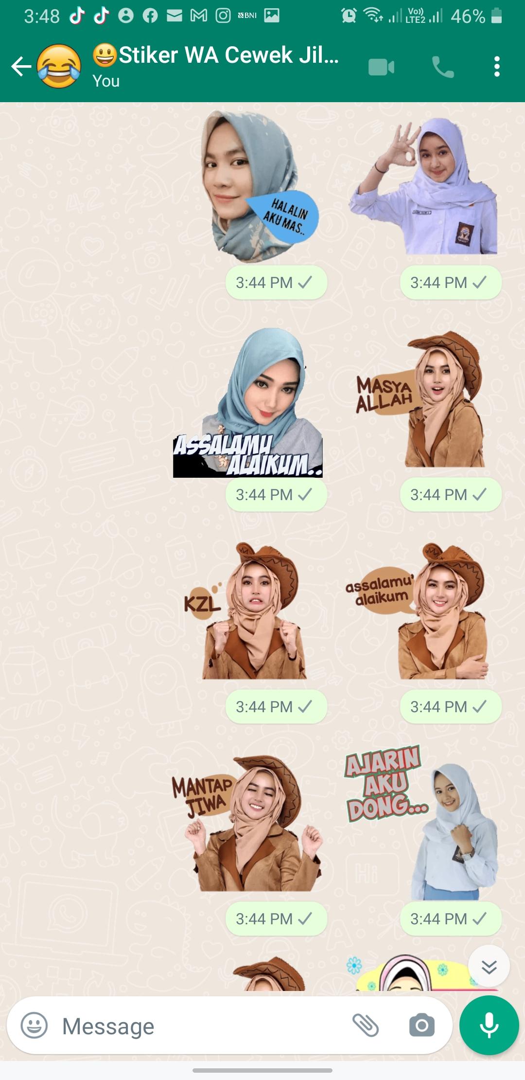Download Do Apk De Stiker Wa Cewek Cantik Jilbab Para Android