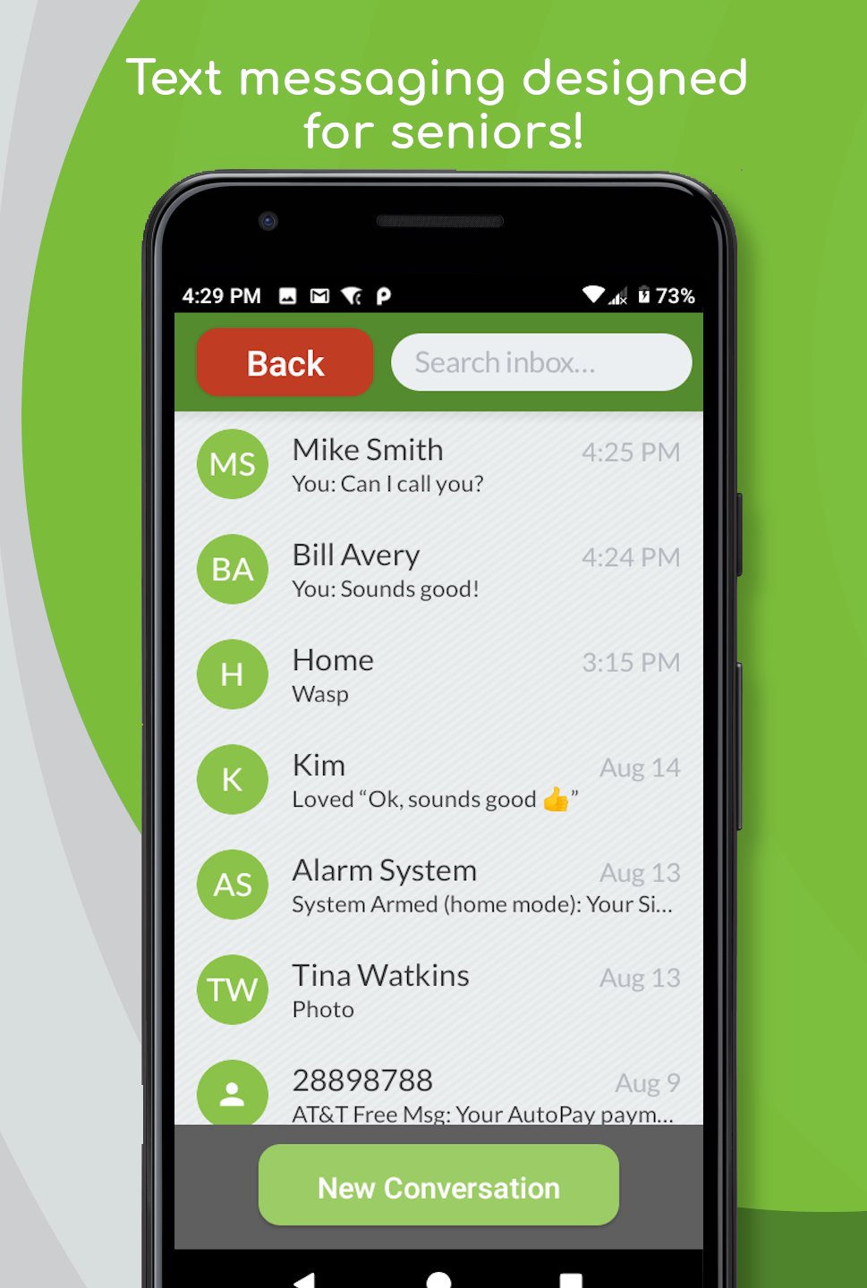 SimpliCell Messenger (BIG Simple Senior Messenger) Latest Version 1.1 ...