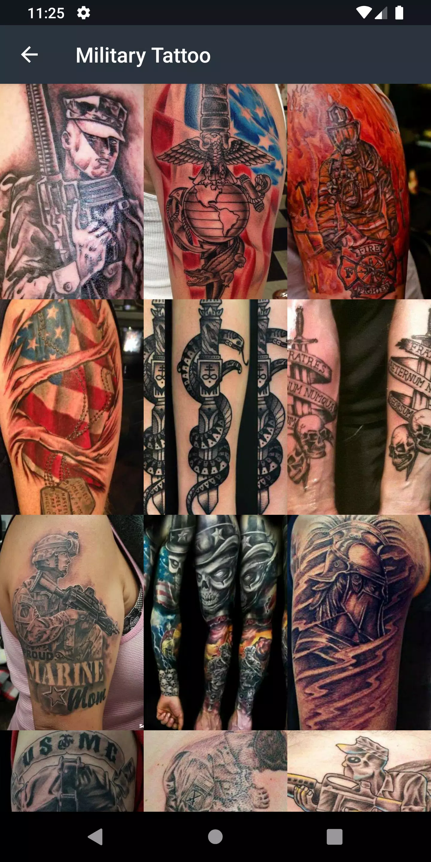 Military Tattoo Designs For Men