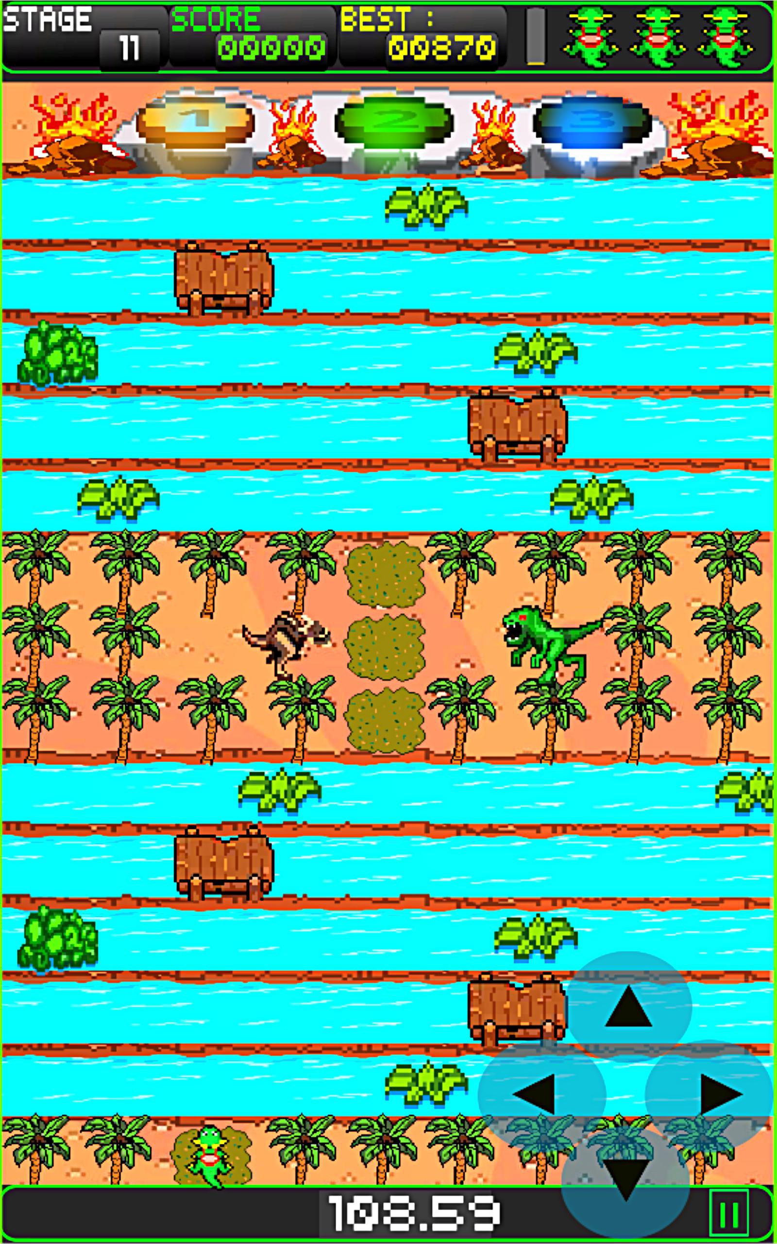 Android용 Dinosaur Escape Jump : Frogger Style Retro Game APK 다운로드