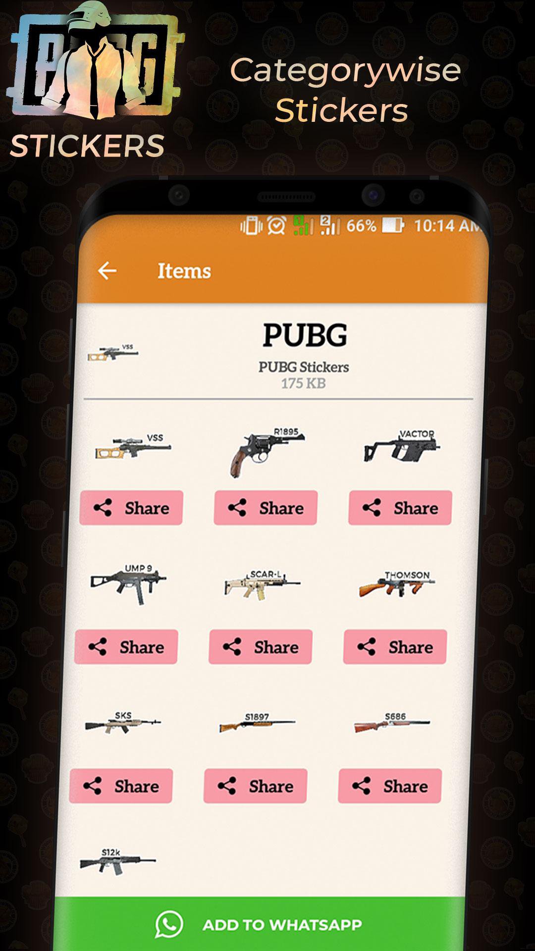 PUBG Stickers APK untuk Unduhan Android