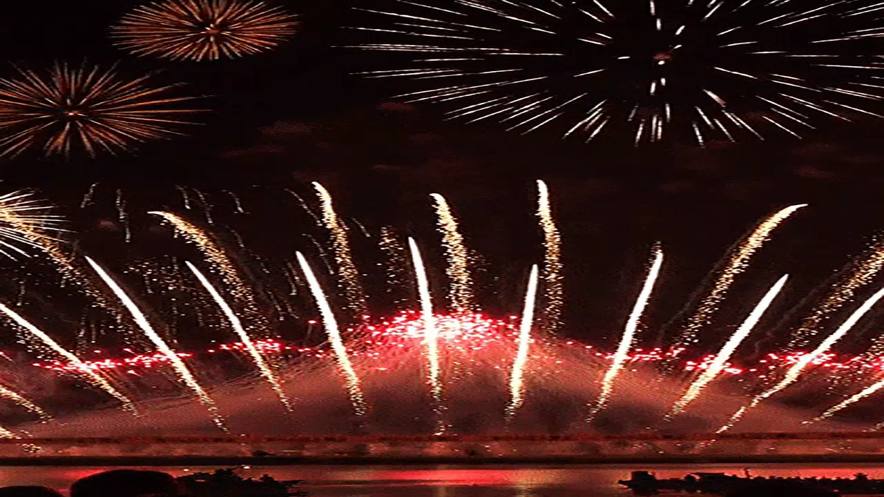 Animated Fireworks Wallpaper