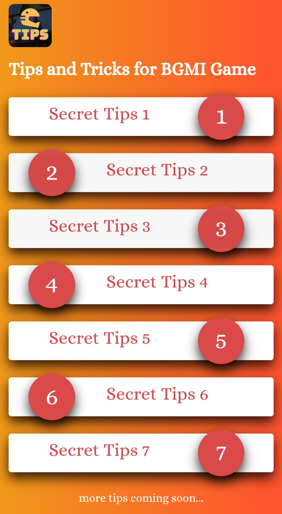 Tips and Tricks for BGMI Game APK for Android Download