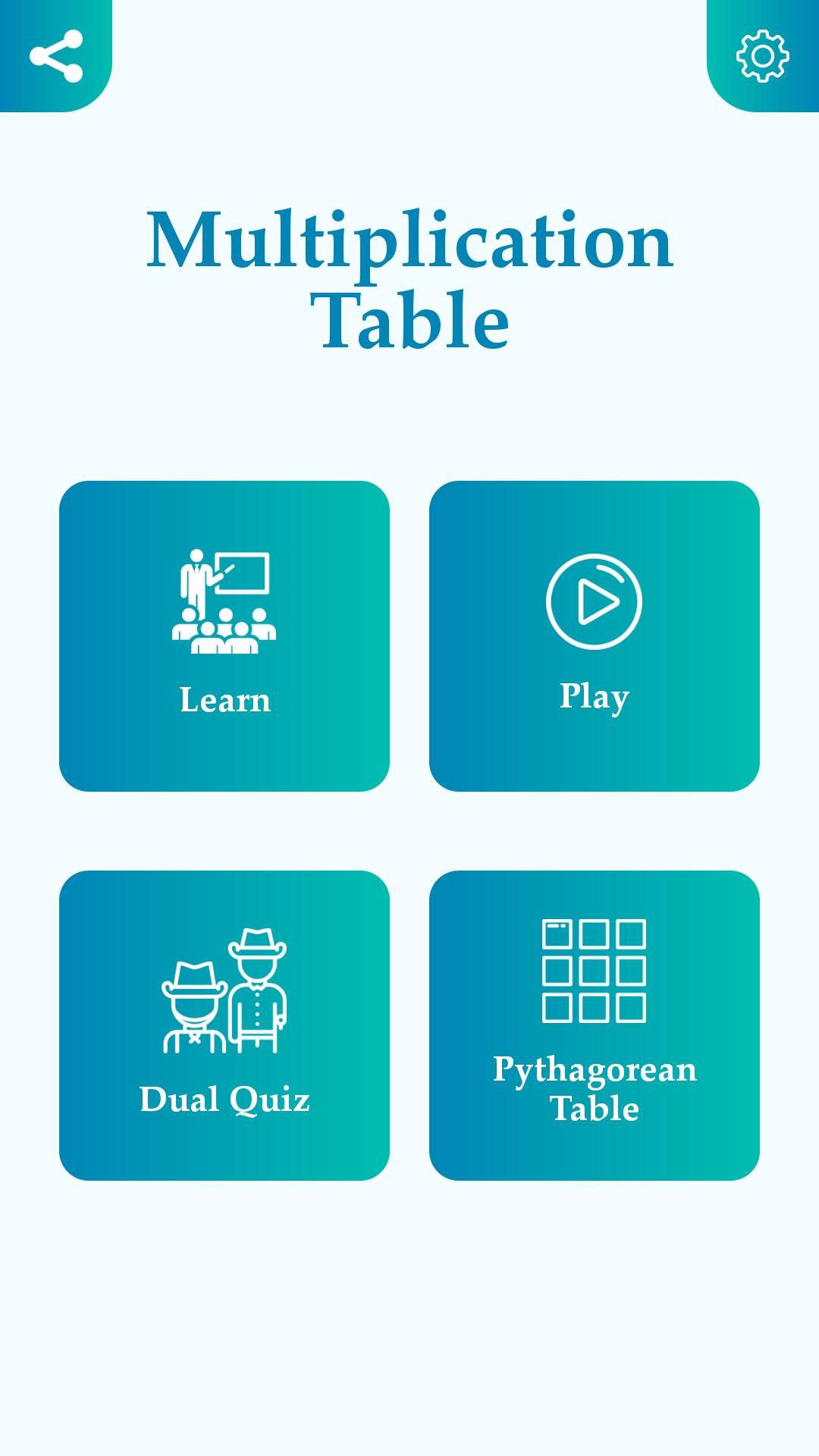 Multiplication Table - Play and Learn! APK Download for Android ...