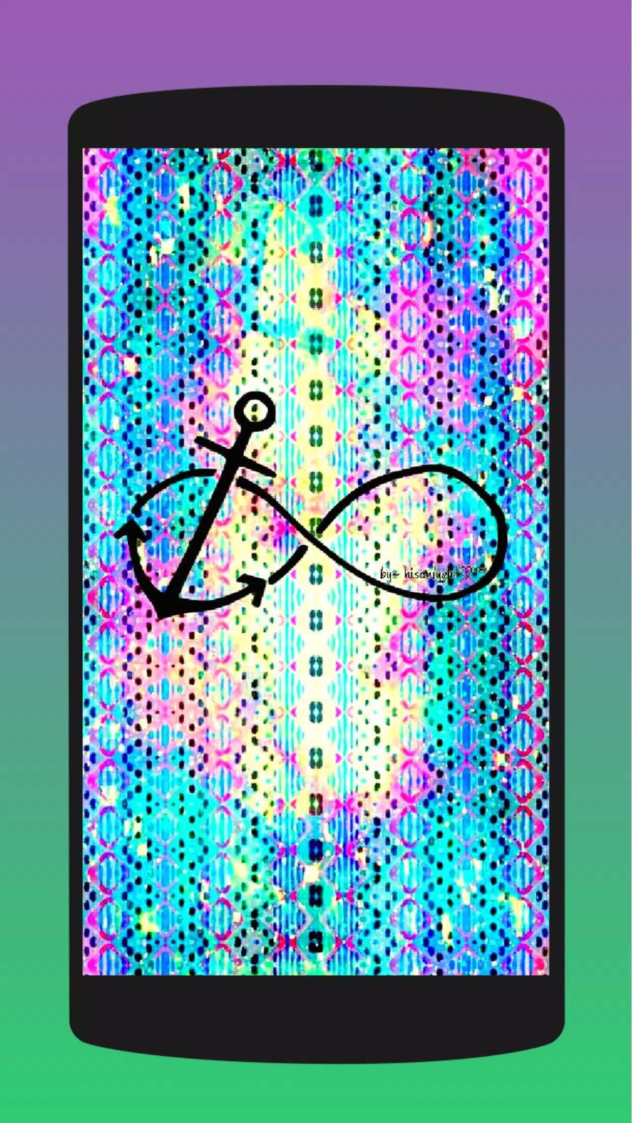 Infinity Sign With Anchor Wallpaper