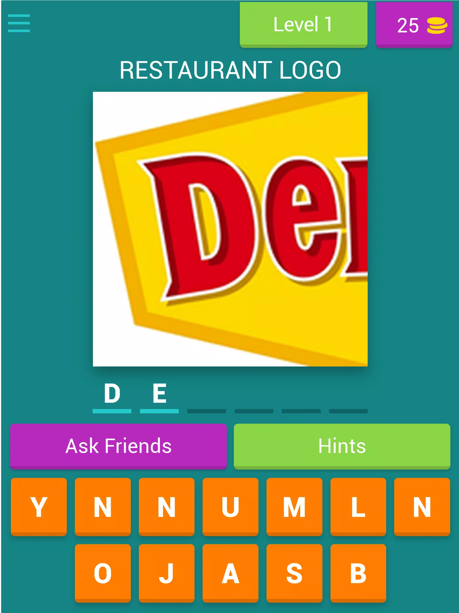 Restaurant Logos Quiz Answers Level 1