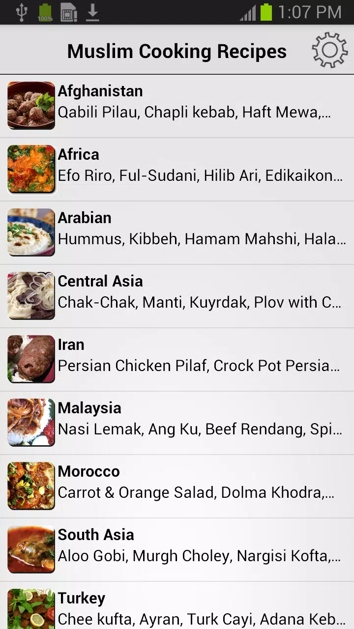 Halal Food List