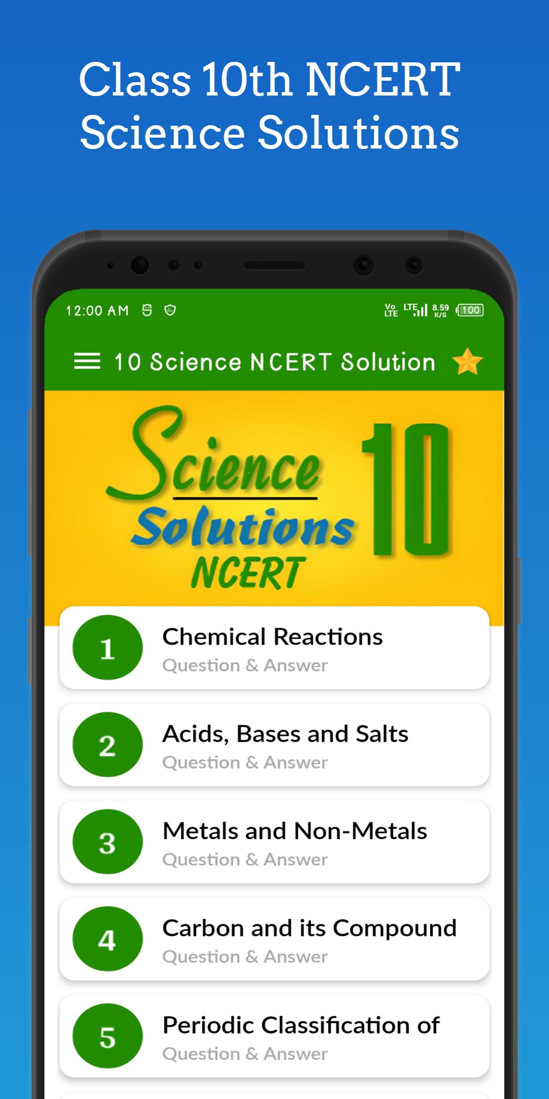Class 10 Science NCERT Solved APK for Android Download Class 10 Science NCERT Solved APK for Android Download