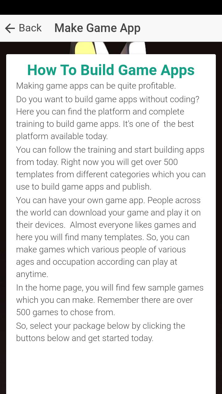 Game Maker Create Your Own Game App Apk For Android Download