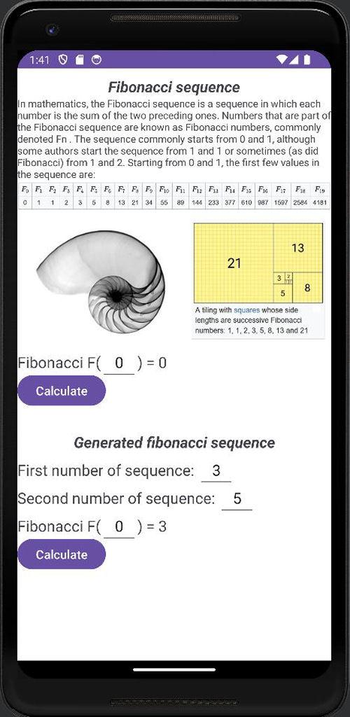 fibonacci sequence calculator APK للاندرويد تنزيل fibonacci sequence calculator APK للاندرويد تنزيل
