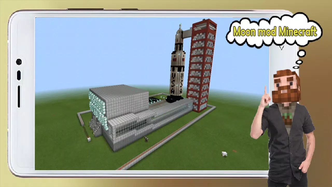 Rocket Moon Mod Minecraft