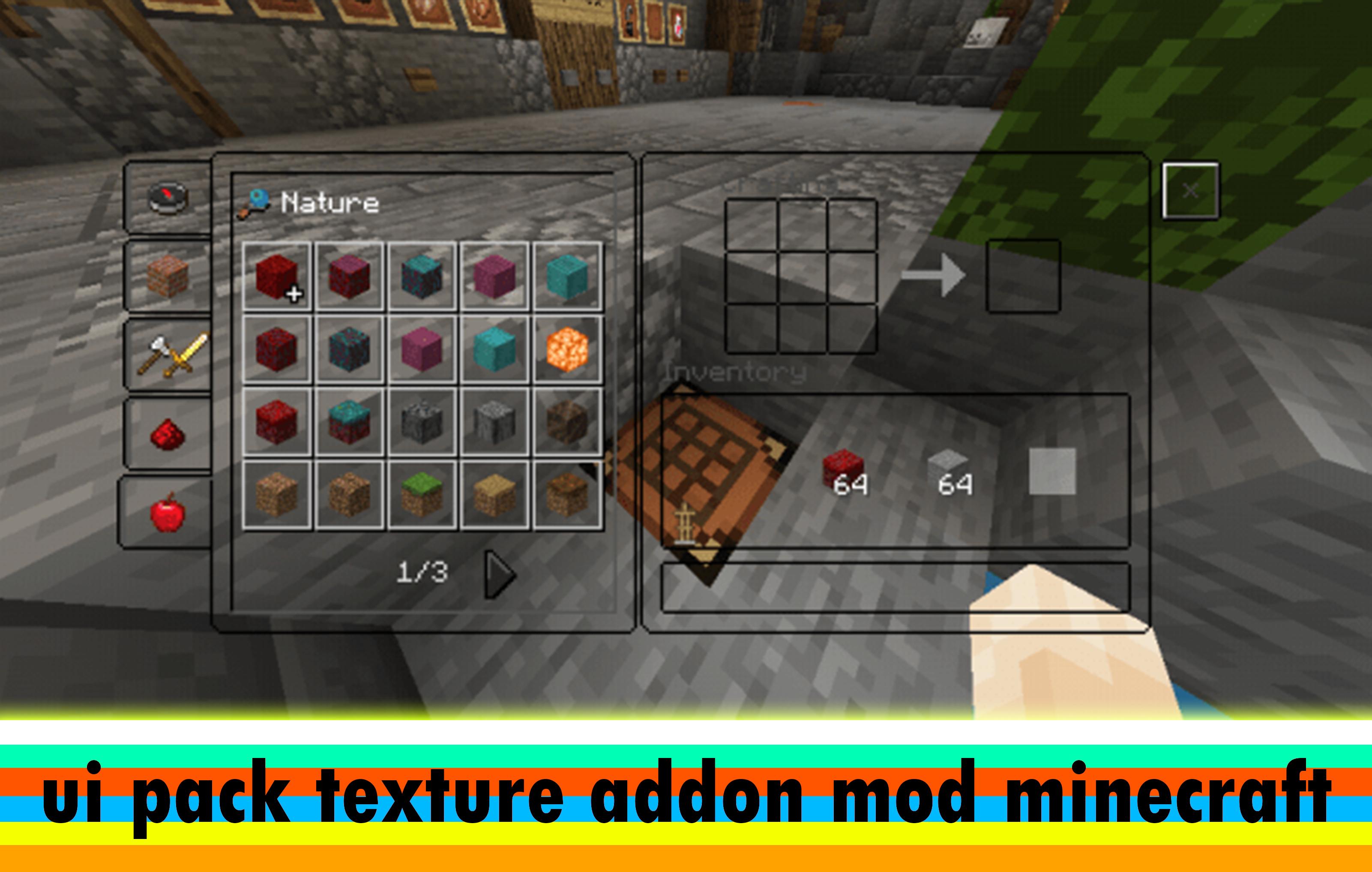 Android İndirme Için Ui Mod Pack For Minecraft Pe Apk