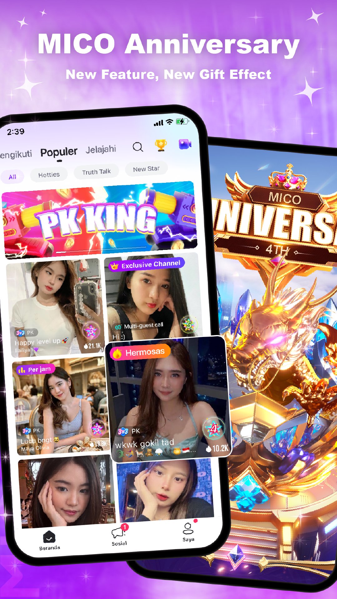 MICO: Live streaming & Chat APK untuk Unduhan Android
