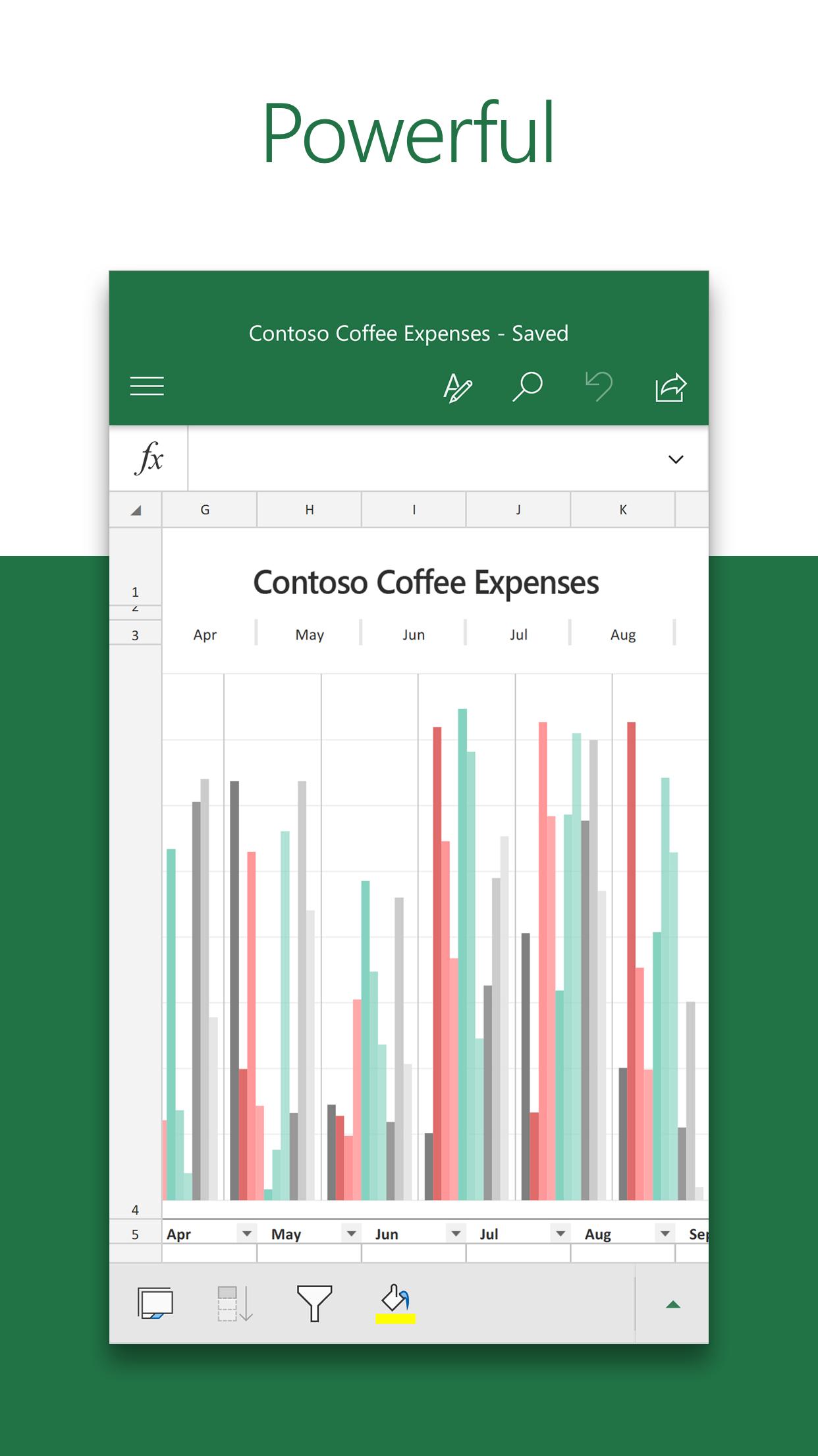 Microsoft Excel: View, Edit, & Create Spreadsheets for Android - APK ... Microsoft Excel: View, Edit, & Create Spreadsheets for Android - APK ...