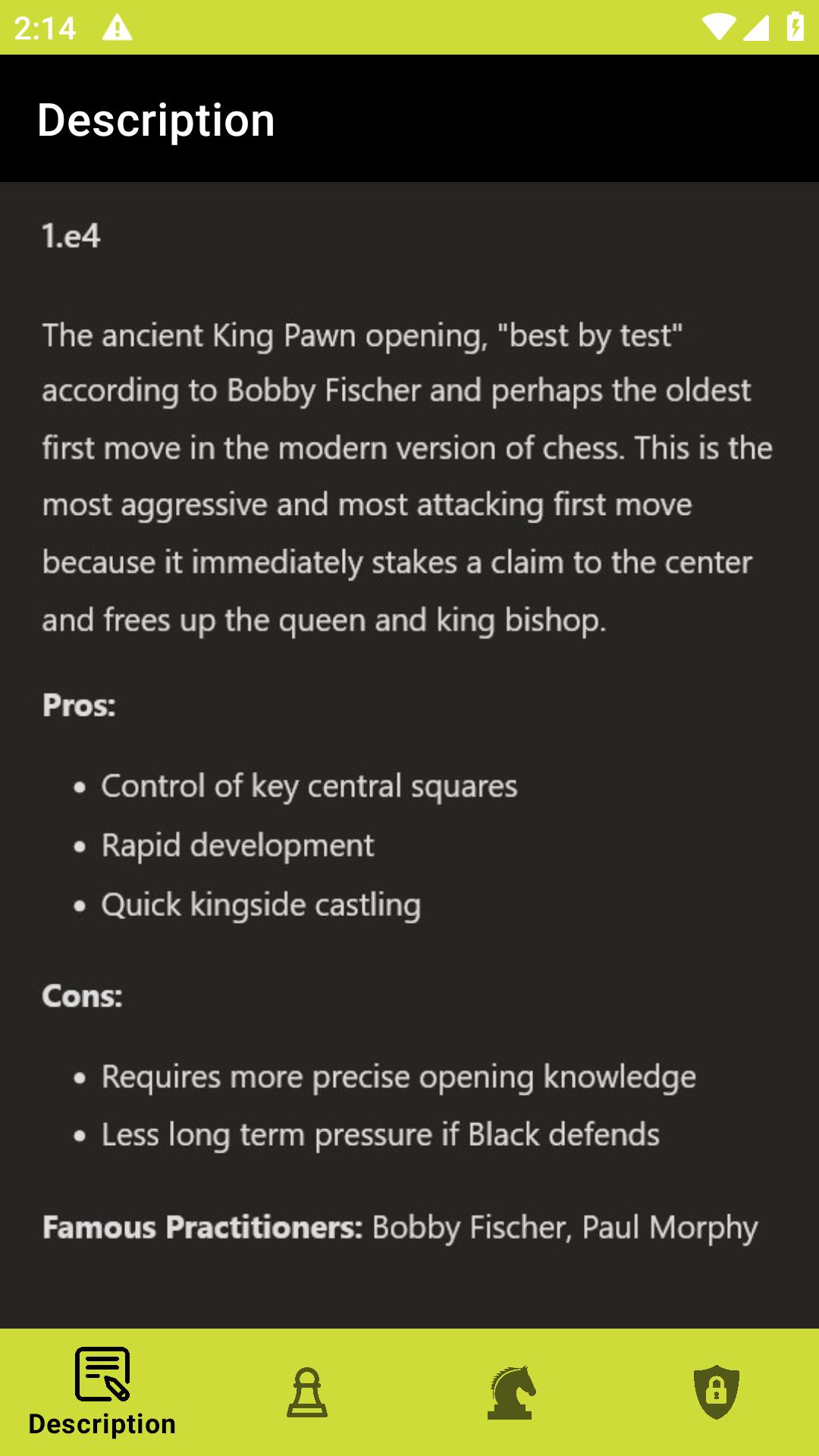 Descarga de APK de King's Pawn Chess Opening para Android Descarga de APK de King's Pawn Chess Opening para Android