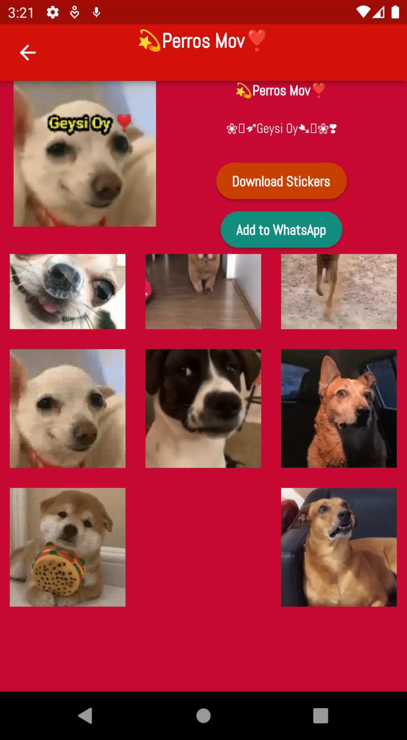 Stickers De Perros Apk للاندرويد تنزيل