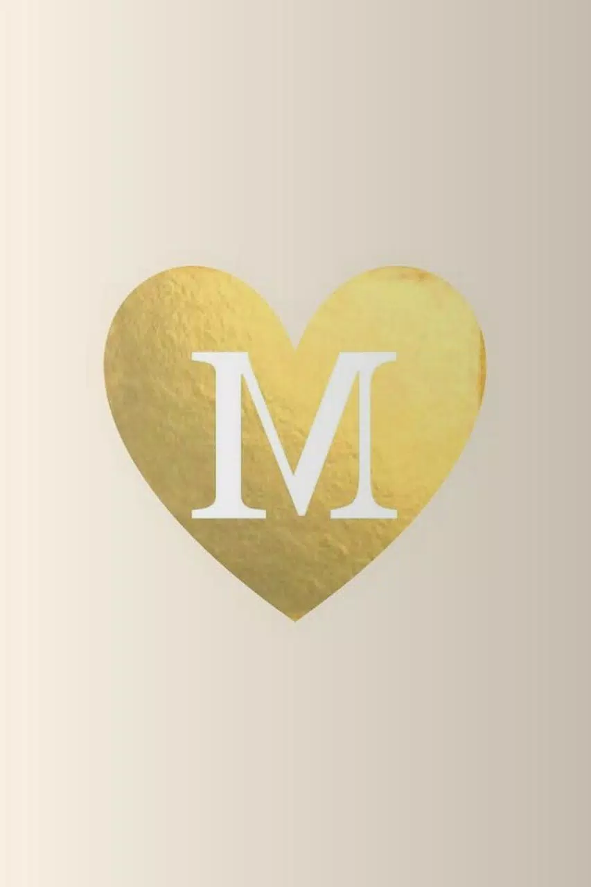 I Love M Letter Wallpaper